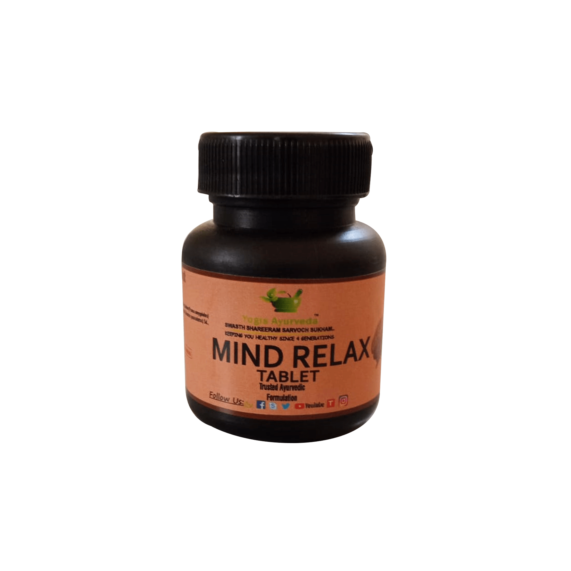 Mind Relax Tablets [Anxiety/Stress Relief] (60 tabs) – Yogis Ayurveda